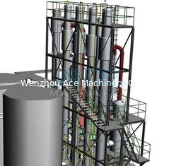 China Lab Scale Moveable Single Effect Falling Film Thermal Evaporator supplier