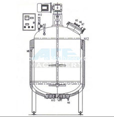 China Softgel Gelatin Stainless Steel Service Tank Blending Vessel For Pharmacy Production supplier