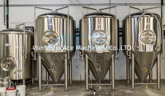 China Cooling Conical Fermenter, Home Brewing, Beer Fermentation Tank 50L--10000L Conical Stainless Steel Fermentation Tank supplier