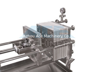 China Small Size Stainless Steel Manual Plate and Frame Filter Press supplier