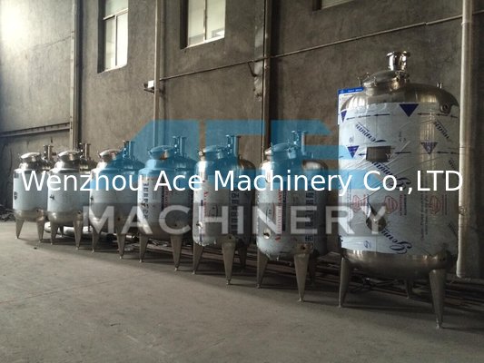 5000L Sanitary Gallons Jacketed Agitated Mixing Tank  (ACE-JBG-5H) supplier