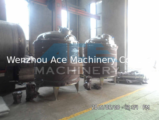 500L Sanitary Stainless Steel Juice Mixing Tank with 200rpm Mixing Speed (ACE-JBG-F8) supplier