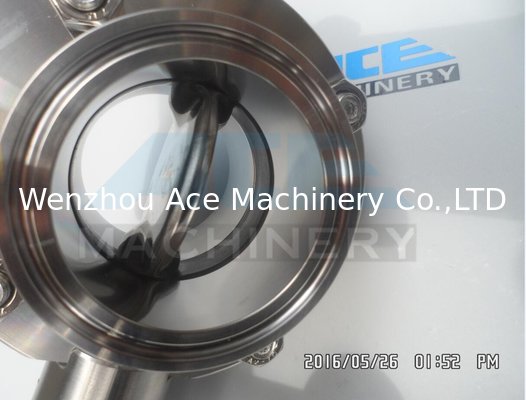 Sanitary Stainless Steel Pulling Hanlde Butterfly Valve (ACE-DF-7T) supplier