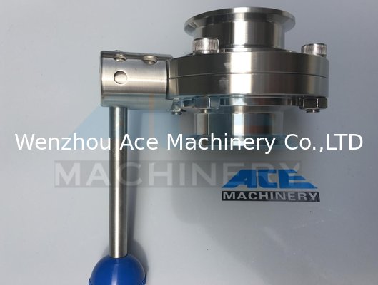 Stainless Steel Manual Welded Three-Piece Butterfly Valve (ACE-DF-10) supplier