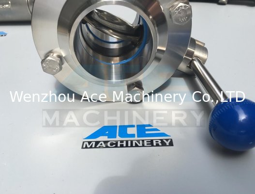 Stainless Steel Manual Welded Three-Piece Butterfly Valve (ACE-DF-10) supplier