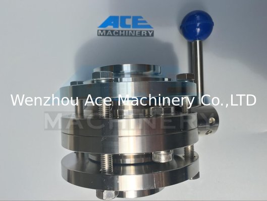 Stainless Steel Manual Welded Three-Piece Butterfly Valve (ACE-DF-10) supplier
