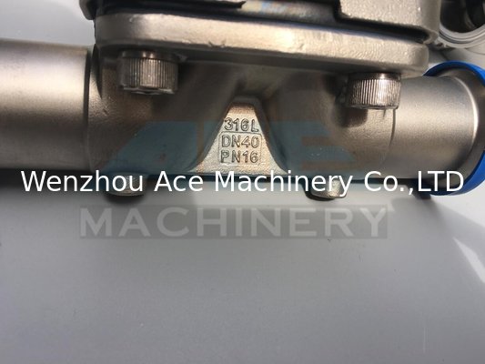 Stainless Steel Sanitary Diaphrgam Valve with Drain (ACE-GMF-A2) supplier