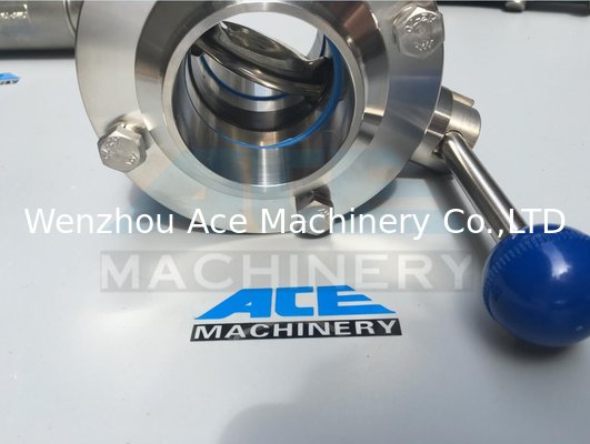 Sanitary Stainless Steel Butterfly Valve with Weld Ends (ACE-DF-2D) supplier