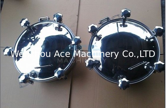 Sanitary Food Grade Non-Pressure Oval Manhole Cover In Stainless Steel Ss304 Or Ss316l supplier