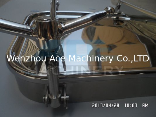 Sanitary Food Grade Non-Pressure Oval Manhole Cover In Stainless Steel Ss304 Or Ss316l supplier