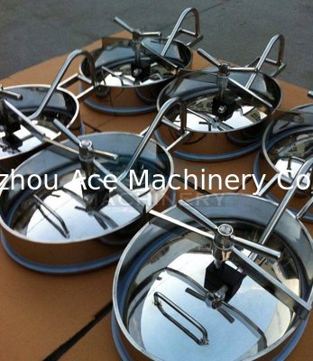 Sanitary Food Grade Non-Pressure Oval Manhole Cover In Stainless Steel Ss304 Or Ss316l supplier