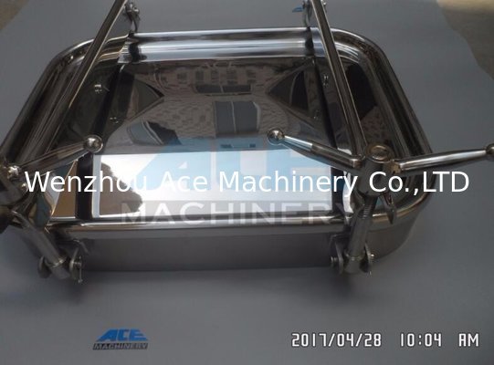 Chinese Manufacturer Top Selling Sanitary Stainless Steel Tankmanhole Tank Rectangle Manhole supplier