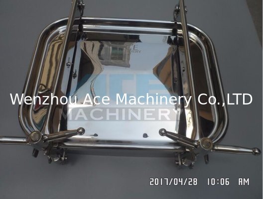 Chinese Manufacturer Top Selling Sanitary Stainless Steel Tankmanhole Tank Rectangle Manhole supplier
