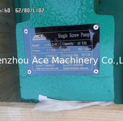 G high quality high viscosity sludge suction pump progressive cavity rotary screw pump supplier