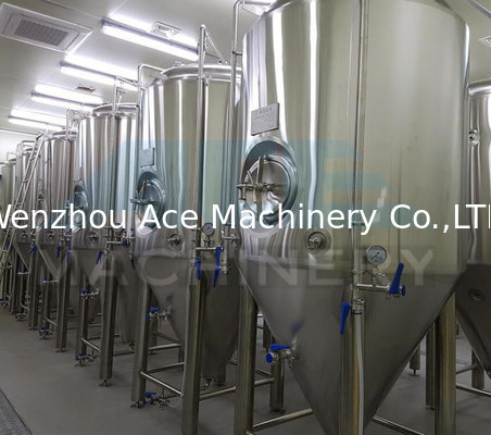 Conical Stainless Steel Beer Fermenting System For Yellow Beer Used Fermentation Equipment supplier