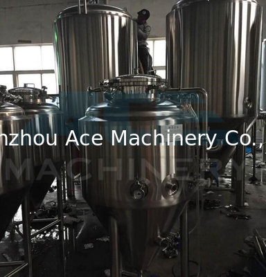 Conical Stainless Steel Beer Fermenting System For Yellow Beer Used Fermentation Equipment supplier