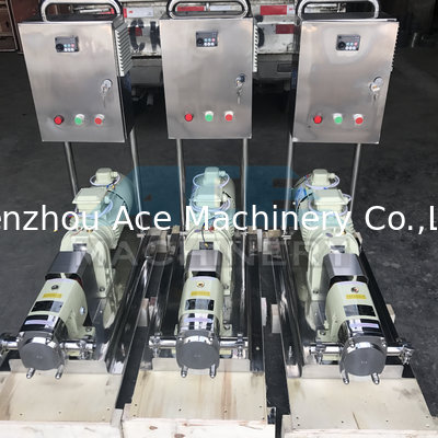 Sanitary Stainless Steel Heat Retaining Rotary Horizontal LobePump Rotary Lobe Pump for Washing Liquid supplier