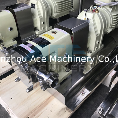 Stainless Steel Rotor Pump For Transfering High Viscous Liquid Food Pump  Sanitary Lobe Pump supplier