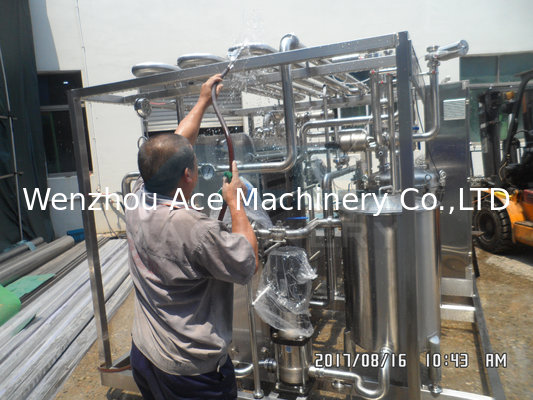 Type 1000L Fruit Juice Continuous Plate Pasteurizer Sterilization Machine Plate UHT Sterilizer supplier