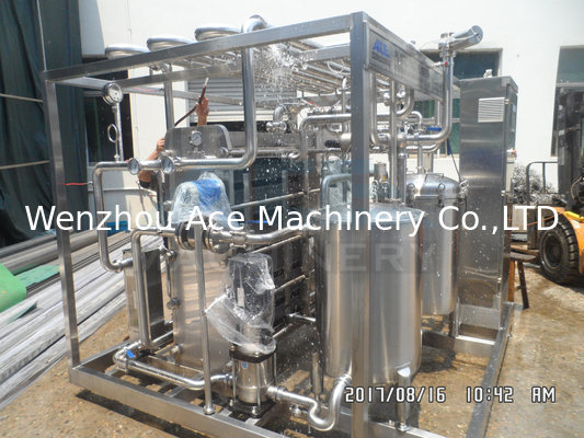 Type 1000L Fruit Juice Continuous Plate Pasteurizer Sterilization Machine Plate UHT Sterilizer supplier