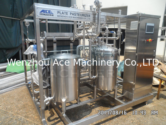 Type 1000L Fruit Juice Continuous Plate Pasteurizer Sterilization Machine Plate UHT Sterilizer supplier