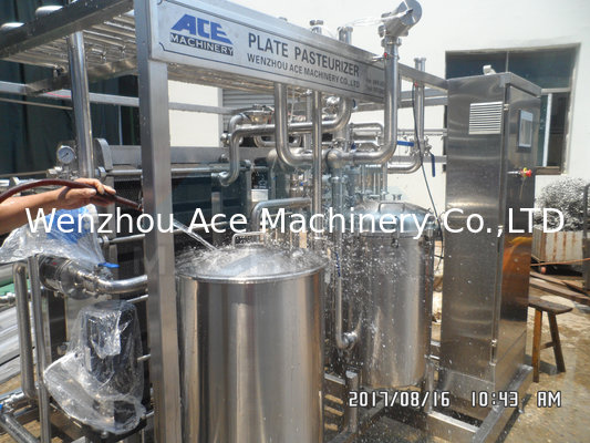 Type 1000L Fruit Juice Continuous Plate Pasteurizer Sterilization Machine Plate UHT Sterilizer supplier