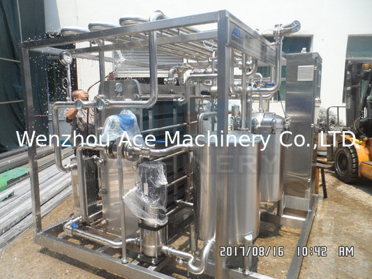Type 1000L Fruit Juice Continuous Plate Pasteurizer Sterilization Machine Plate UHT Sterilizer supplier