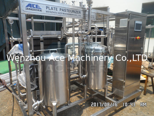 Type 1000L Fruit Juice Continuous Plate Pasteurizer Sterilization Machine Plate UHT Sterilizer supplier