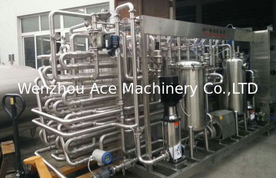 Ultra High Temperature Plate Juice & Milk Sterilizer UHT Pipe Sterilizer For Fruit Juice supplier