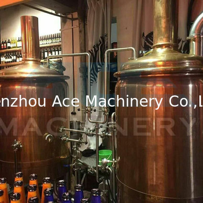 Red Copper Tank Used Brewery Equipment For Sale Brewery Machine With Ce,Craft Beer Making System supplier
