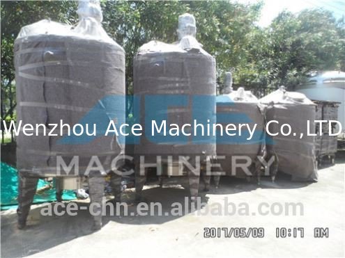 Stainless Steel Sanitary Steam Heating Mixing Tank Round Emulsion Mixing Tank, With 10 Years Experience supplier