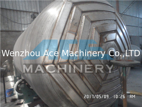 1000litres Sanitary Movable Stainless Steel Mixing Tanks double jacketed mixing tank supplier