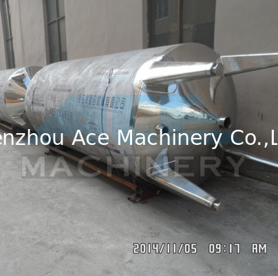 SS304 Two Motions Mixing Tanks With Platform 3000L Stainless Steel Mixing Tanks With Pump And Filter supplier