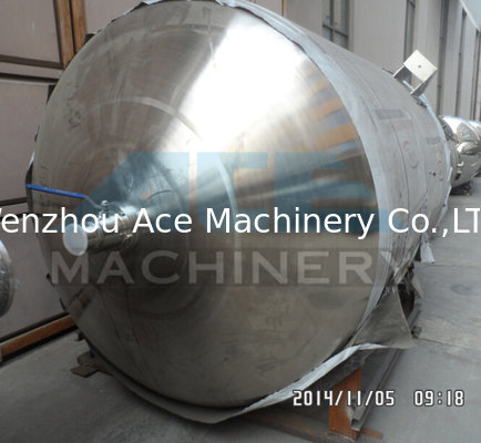 SS304 Two Motions Mixing Tanks With Platform 3000L Stainless Steel Mixing Tanks With Pump And Filter supplier