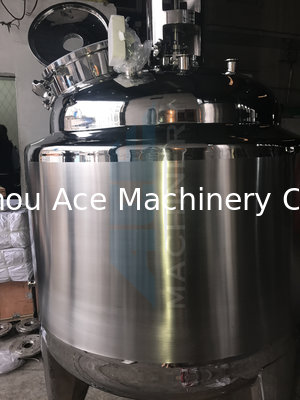 100-10000L Stainless Steel Steam Heating Chemical Reactor With Pump SS304 Two Motions Reactor Vessels With Platform supplier