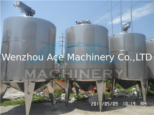 Sanitary Stainless Steel Liquid Mixing Tank 4000litres Sanitary Cold and Hot Mixing Tank supplier