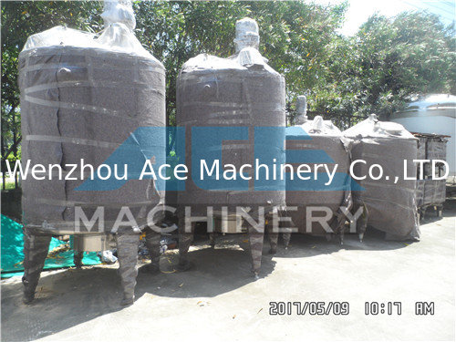 Sanitary Stainless Steel Liquid Mixing Tank 4000litres Sanitary Cold and Hot Mixing Tank supplier