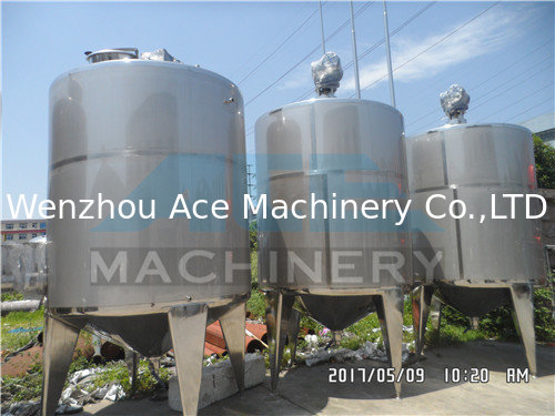 Sanitary Stainless Steel Liquid Mixing Tank 4000litres Sanitary Cold and Hot Mixing Tank supplier