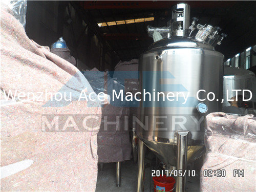 Sanitary Stainless Steel Liquid Mixing Tank 4000litres Sanitary Cold and Hot Mixing Tank supplier
