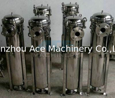 Matt Or Mirror Polishing Surface Bag Filter For Fruit Juice Manufacturer Carbon Steel Painted Bag Water Filter Housing supplier