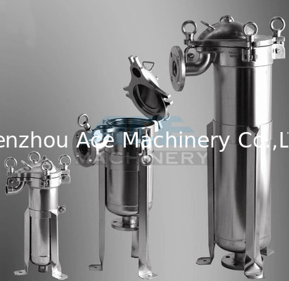 Single Bag Vessels With Quick Lock Easy Open/Close Design Industrial Grade Liquid Filter Bag Housing supplier