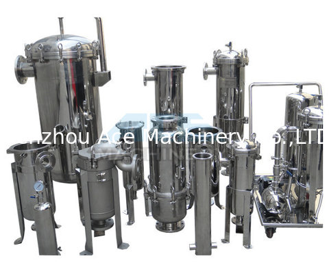 Sugar Water Filter / Syrup Filter / Resin Filter Ss304 Single Bag Filter For Waste Vegetable Oil Factory supplier