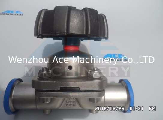 Stainless Steel Manual Type Tank Bottom Valve 3 Way DN40 OD 1.5" Stainless Steel 316 Sanitary Diaphragm Valve supplier