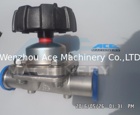 Fully Stocked Sanitary 316L Stainless Steel Manual/ Pneumatic Diaphragm Valve Diaphragm Valve with Drain supplier