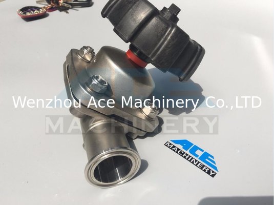 Fully Stocked Sanitary 316L Stainless Steel Manual/ Pneumatic Diaphragm Valve Diaphragm Valve with Drain supplier