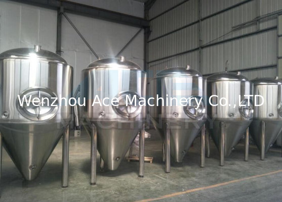 Cooling Conical Fermenter, Home Brewing, Beer Fermentation Tank 50L--10000L Conical Stainless Steel Fermentation Tank supplier