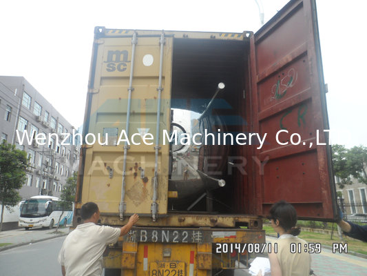 Stainless Steel Mixing Tank with Agitator 500L 1000L Steam Jacket Heating And Cooling Mixing Tank supplier