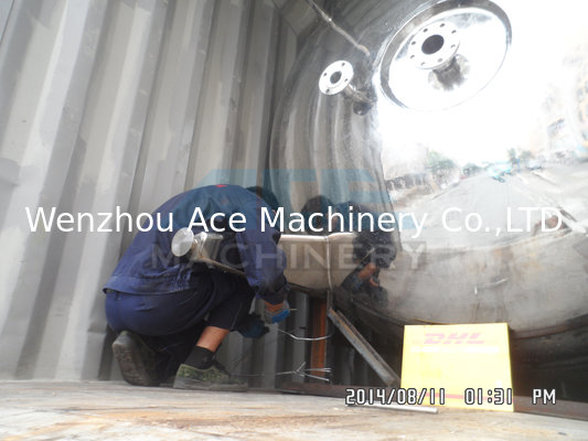 Stainless Steel Emulsifying Mixer Tank with Mixing Homogenizer Stainless Stainless Milk Mixing Tank supplier