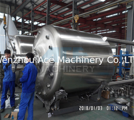 Steam/Electric Heating Double Jacketed Mixing Tank, Liquid Detergent Making Vessel, Shampoo Mixing Machine supplier