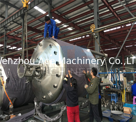 Steam/Electric Heating Double Jacketed Mixing Tank, Liquid Detergent Making Vessel, Shampoo Mixing Machine supplier